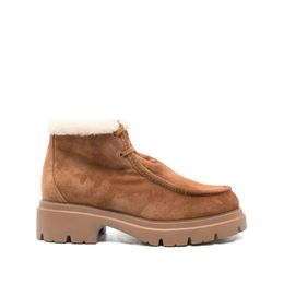 Stuart Weitzman Stiefel - Moccasin In Sport Suede - Gr. 36,5 (EU) - in Braun - f&uuml;r Damen