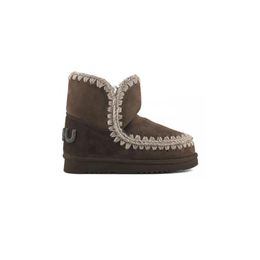 mou Stiefel - Brown Eskimo 18 Glitter Logo Clog - Gr. 37 (EU) - in Schwarz - f&uuml;r Damen