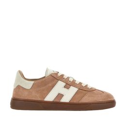 Hogan Low-Top Sneaker - Cool H Beige Calfskin Sneakers - Gr. 36,5 (EU) - in Beige - f&uuml;r Damen