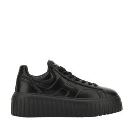 Hogan Low-Top Sneaker - H-Stripes H Sneakers With Elevated Platform Sole - Gr. 40 (EU) - in Schwarz - f&uuml;r Damen