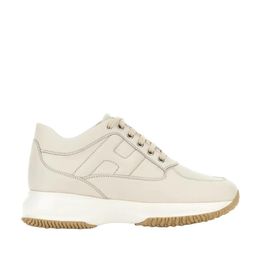 Hogan Low-Top Sneaker - Hogan Interactive Sneakers With Leather - Gr. 37,5 (EU) - in Beige - f&uuml;r Damen