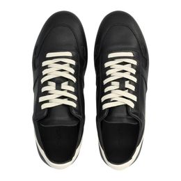Rick Owens Low-Top Sneaker - Women&rsquo;S Minimal Sneak Leather Sneakers - Gr. 36 (EU) - in Schwarz - f&uuml;r Damen