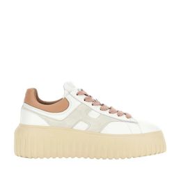 Hogan Low-Top Sneaker - White Sneakers With Rose Gold Accents - Gr. 35 (EU) - in Beige - f&uuml;r Damen