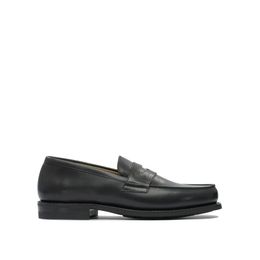 Paraboot Loafer - Penny Strap Black Leather Loafers - Gr. 10_5 - in Schwarz - f&uuml;r Damen