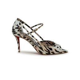 Christian Louboutin Hohe Schuhe - Rose Patent Open Miss Z Strap 80 Pumps - Gr. 36 (EU) - in Rosa - f&uuml;r Damen