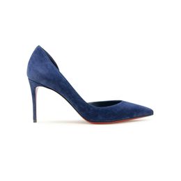 Christian Louboutin Hohe Schuhe - 1210045 V198 Blue Suede Iriza 85 Pumps - Gr. 36,5 (EU) - in Schwarz - f&uuml;r Damen