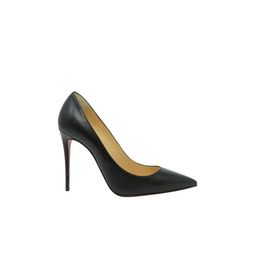 Christian Louboutin Hohe Schuhe - 3191410 Bk01 Black Leather Kate 100 Pumps - Gr. 37,5 (EU) - in Schwarz - f&uuml;r Damen