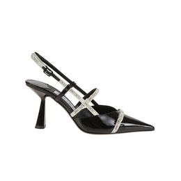 Jimmy Choo Hohe Schuhe - Glossy Black Leather Slingback Pumps - Gr. 36 (EU) - in Schwarz - f&uuml;r Damen
