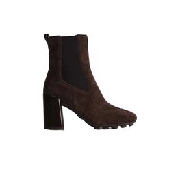 Hogan Stiefel - H695 Ankle Boots In Calfskin Suede - Gr. 37 (EU) - in Schwarz - f&uuml;r Damen