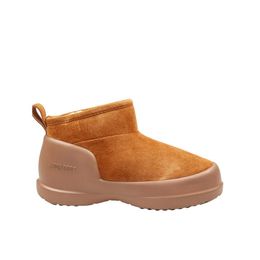 Moon Boot Moonboot Stiefel - Low-Top Suede Half-, Cognac - Gr. 40 (EU) - in Braun - f&uuml;r Damen