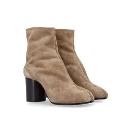 Maison Martin Margiela Maison Margiela Stiefel - Beige Suede Tabi Ankle Boots - Gr. 36 (EU) - in Rosa - f&uuml;r Damen