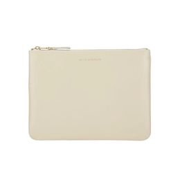 Comme des Gar&ccedil;ons Comme des Garcons Portemonnaies - Smooth Leather Wallet With Gold Logo Detail - Gr. unisize - in Beige - f&uuml;r Damen