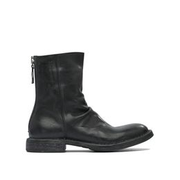 Moma Stiefel - "Minsk" Zippered Ankle Boots - Gr. 36 (EU) - in Schwarz - f&uuml;r Damen