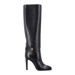 SAINT LAURENT Stiefel - Pointed Toe Ankle Strap Diane Boots - Gr. 37 (EU) - in Schwarz - f&uuml;r Damen