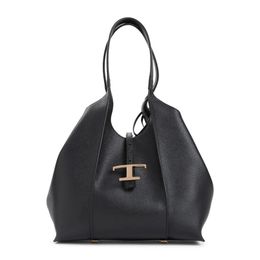 Tod's Tod's Shopper & Totes - Black Grained Leather Shopper Bag - Gr. unisize - in Schwarz - f&uuml;r Damen