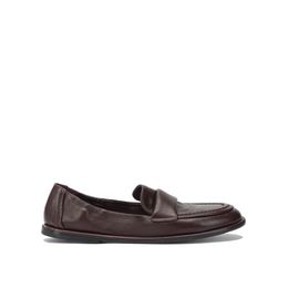 Burgundy Calf Leather Penny Loafers - Gr. 37 (EU) - in Schwarz