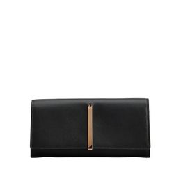 Tod's Tod's Portemonnaie - Patta Grande Leather Wallet With Spacious Interior - Gr. unisize - in Schwarz - f&uuml;r Damen