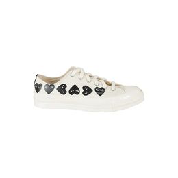 Comme des Garcons Play Low-Top Sneaker - Multi Heart Low Top Sneakers - Gr. 9 - in Wei&szlig; - f&uuml;r Damen