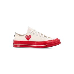 Comme des Garcons Play Low-Top Sneaker - Comme Des Gar&ccedil;ons Play X Converse Chuck 70 Low-Top - Gr. 5 - in Rot - f&uuml;r Damen