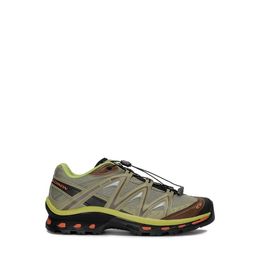 Salomon Low-Top Sneaker - Rounded Toe Sneakers With Logo-Printed Mesh - Gr. 10 - in Braun - f&uuml;r Damen