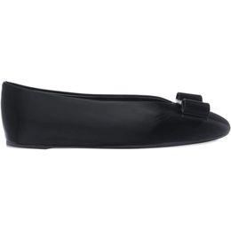 Salvatore Ferragamo Ballerinas - Flat Shoes Black - Gr. US_7_5 - in Schwarz - f&uuml;r Damen