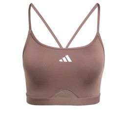 adidas Performance Sport-BH 'Aeroreact' Damen Gr&ouml;&szlig;e XXXL/4XL hellbraun / wei&szlig;