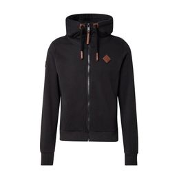 Naketano Zip-Up Hoodie male Black size XXL
