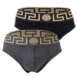 Versace Slip Herren Gr&ouml;&szlig;e L beige / grau / schwarz