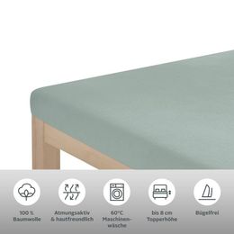 OTTO home Spannbettlaken &raquo;Physalis Topper Comfort, in Gr. 90x200, 140x200 oder 180x200 cm&laquo; Baumwolle, Matratzen bis 10 cm H&ouml;he, Bettlaken, 