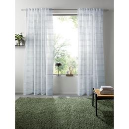 OTTO home Gardine &raquo;Sirii&laquo; Multifunktionsband 1 Stk. tlg. Halbtransparent, angenehme Haptik, mit Querstreifen, modern Polyester, Polyester