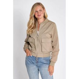 Zhrill Damen Blouson &raquo;ZHJULIE&laquo; in Unifarbe gr&uuml;n S