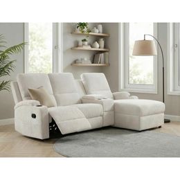 Home Affaire Ecksofa &raquo;NAPORI Multimediasofa, 3er Kinosessel XXL, L-Form, Cord&laquo; Kinosofa mit Relaxfunktion, Getr&auml;nkehalter, Staufach und Staukasten 