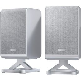 Sharp Surround-Lautsprecher &raquo;HT-SPR52021&laquo; 2.0.2 (WLAN Kabelloser Surround multidirektionaler Sound 66 W) silber Wandmontage oder Tischaufstellung