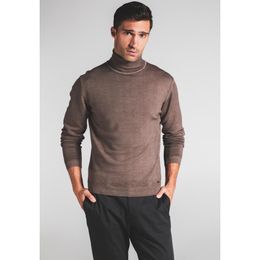 Eterna Strickpullover braun S S 100% Wolle (Merino)