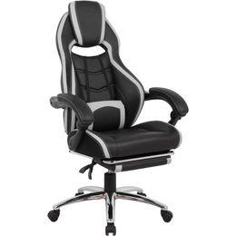 OTTO home Gaming-Stuhl &raquo;Sprinta 1, Chefsessel mit ausziehbarer Fu&szlig;st&uuml;tze&laquo; () komfortabel gepolstert mit vielen ergonomischen Funktionen