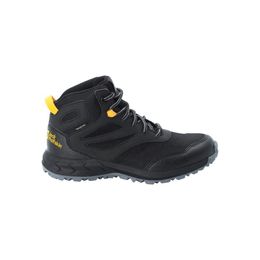 Jack Wolfskin Wanderschuh &raquo;WOODLAND TEXAPORE MID K&laquo; black-burly-yellow-XT UK12-EU31 UK12-EU31 Multifunktionaler Wanderschuh