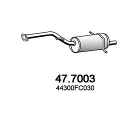 Asso Endschalld&auml;mpfer 47.7003 f&uuml;r SUBARU 44300SA100 44300FC030 44300SA030