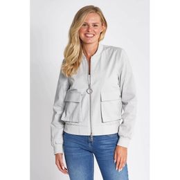Zhrill Damen Blouson &raquo;ZHJULIE&laquo; in Unifarbe grau M