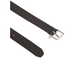 Calvin Klein Damen Lederg&uuml;rtel &raquo;MUST SQR BUCKLE BELT 2.5_EPI&laquo; mit Logopr&auml;gung schwarz