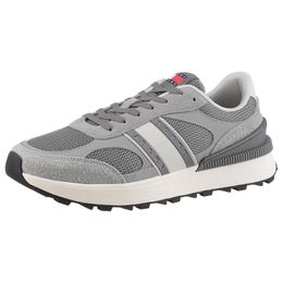 Tommy Jeans Herren Sneaker &raquo;TJM TECHNICAL RUNNER ESS&laquo; , Freizeitschuh, Halbschuh, Schn&uuml;rschuh mit gepolstertem Schaftrand grau 40