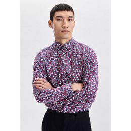 Seidensticker Businesshemd &raquo;Shaped&laquo; Shaped Langarm Button-Down-Kragen Druck rot S (37) - normale &Auml;rmell&auml;ngen normale &Auml;rmell&auml;ngen S (37) Passform:...