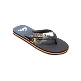 Quiksilver Sandale &raquo;Molokai Wordblock&laquo; Black/Black/Orange 9(42) 9(42) Flexibles, synthetisches, an 3 Punkten...