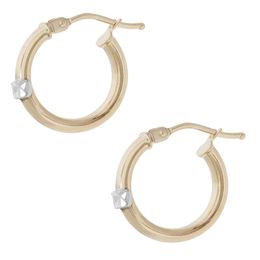 Firetti Damen Paar Creolen &raquo;Schmuck Geschenk Gold 585 Ohrschmuck Ohrringe bicolor&laquo;