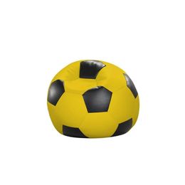 Linke Licardo Fu&szlig;ball-Sitzball Kunstleder gelb/schwarz &Oslash; 90 cm in gelb/schwarz | Gr.: onesize