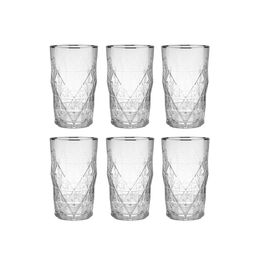 Butlers Longdrinkglas UPSCALE 6er-Set in Silber | Gr.: onesize