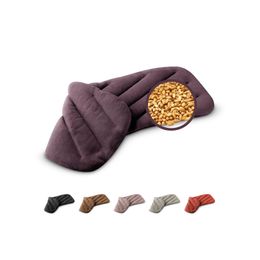 Leschi K&ouml;rnerkissen 100 % Bio-Baumwolle, W&auml;rmekissen "Rechteck" in lila | Gr.: onesize