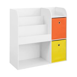 sobuy B&uuml;cherregal in Wei&szlig; - (B)89 x (H)88 x (T)35cm | Gr.: onesize