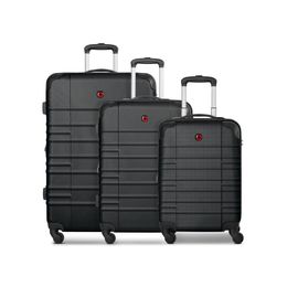 Wenger Amplar Evo 4 Rollen Kofferset 3-teilig mit Dehnfalte in black | Gr.: onesize