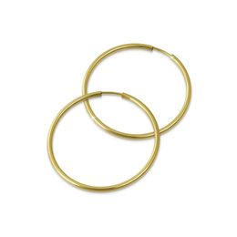 GoldDream Echtgold, 333er Gelbgold Damen Creolen Simply Ohrring ca. 50mm | Gr.: onesize