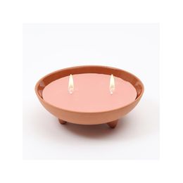 MARELIDA Duftkerze Citronella in Tonschale 2 Dochte in terracotta | Gr.: onesize